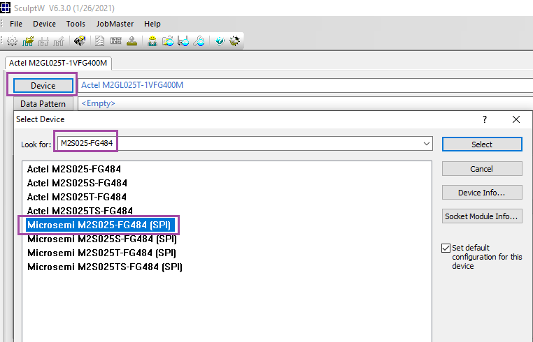 Can I use DAT file to program SmartFusio2/IGLOO2 in Silicon Sculptor ...