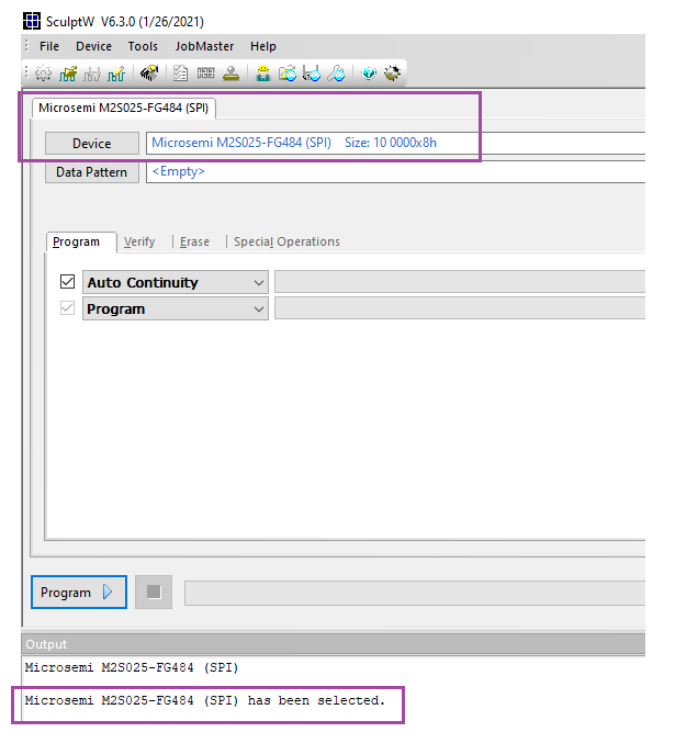 Can I use DAT file to program SmartFusio2/IGLOO2 in Silicon Sculptor ...