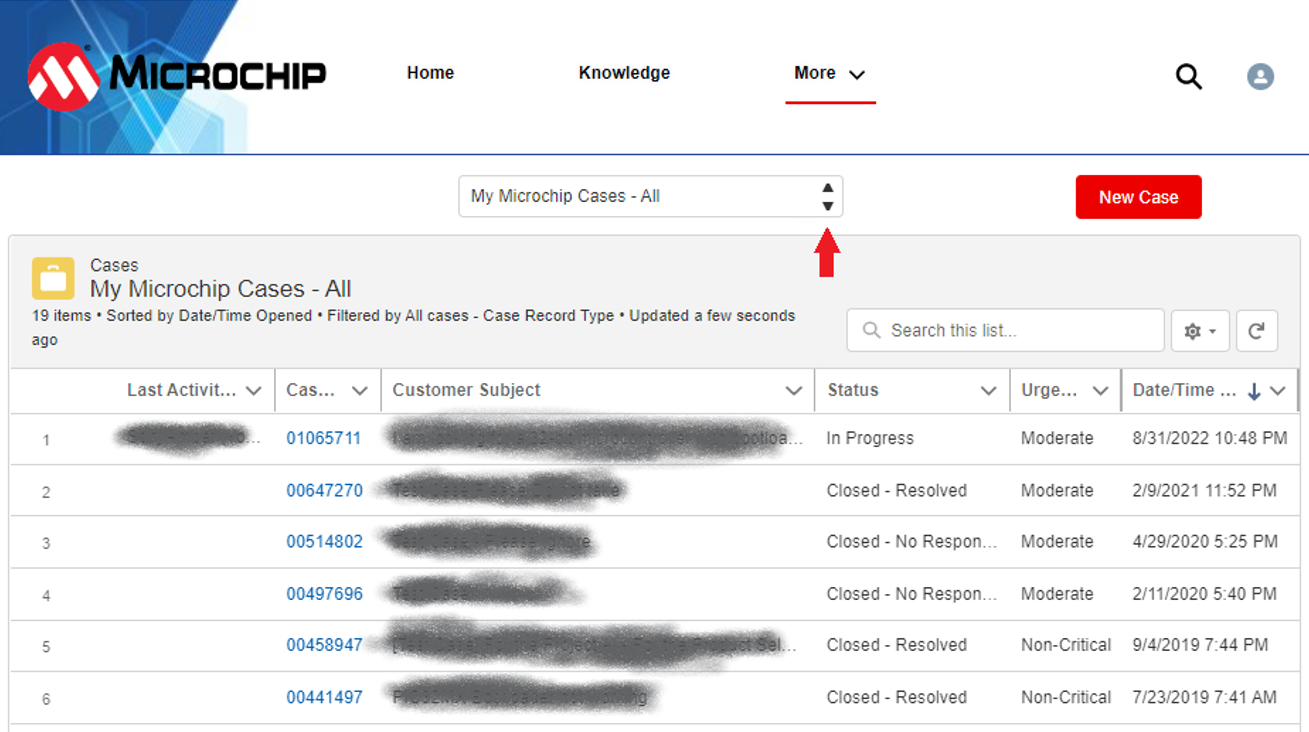 How to view your technical support case?