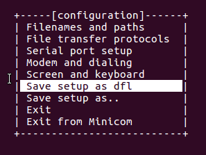 Minicom Setup for Linux PCs