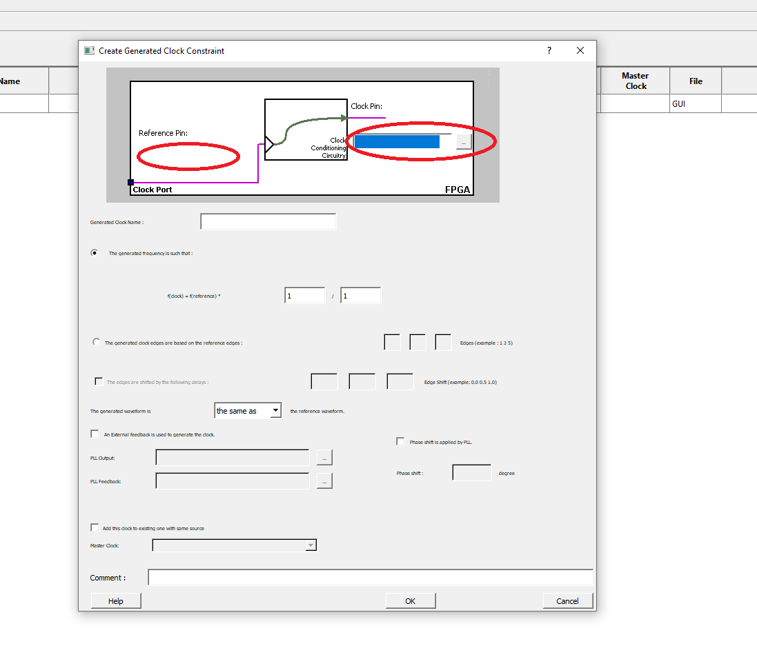 How to use Create Generated clock constraints GUI in Libero SOC v2022.2