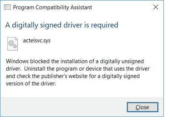 Windows blocked the installation of digitally Unsigned Driver ...