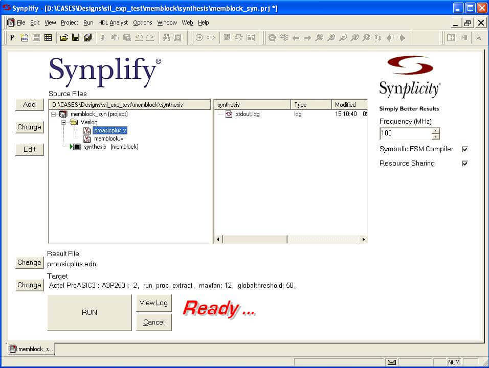 ProASICplus specific Macro - error message: @E: CG389 :"source.v":856:7:856:11|Reference to ...