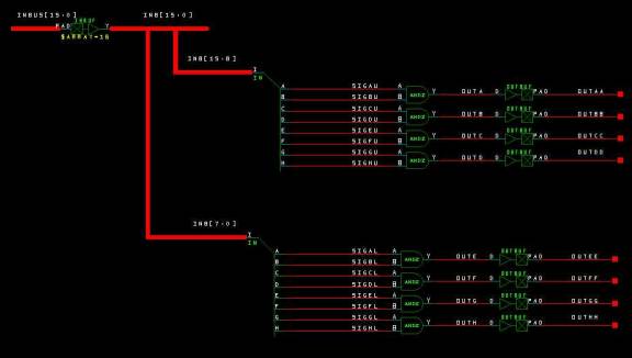 How Do I use Bus Rippers in Libero IDE Schematics