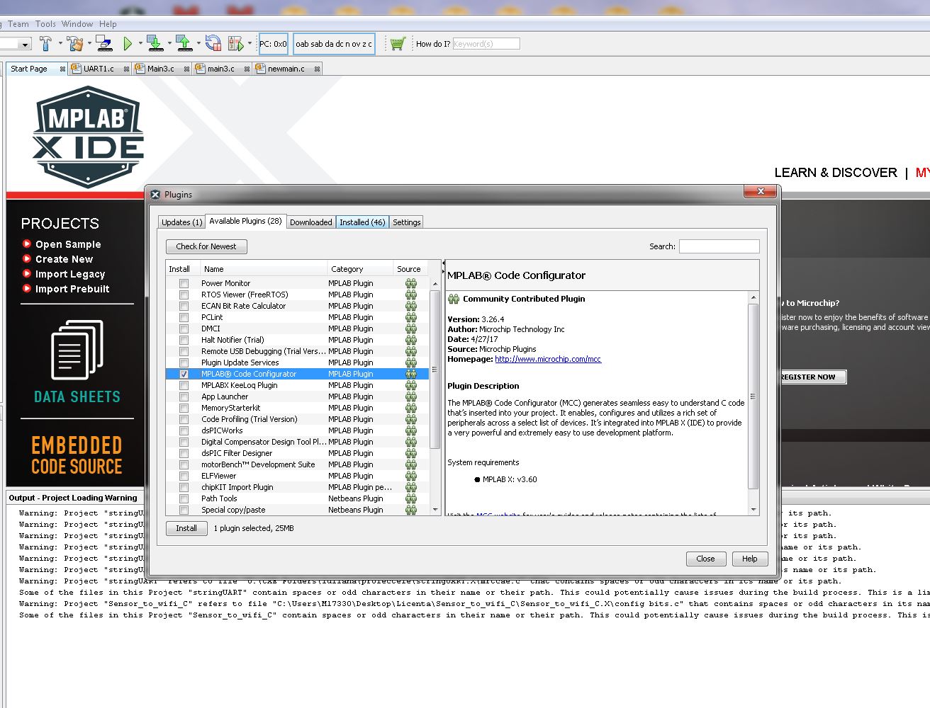 How to add a library in MPLAB Code Configurator (MCC)