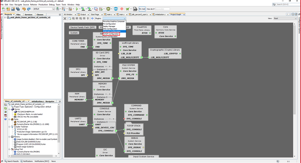 MCC Project graph considerations for Harmony Code Generation