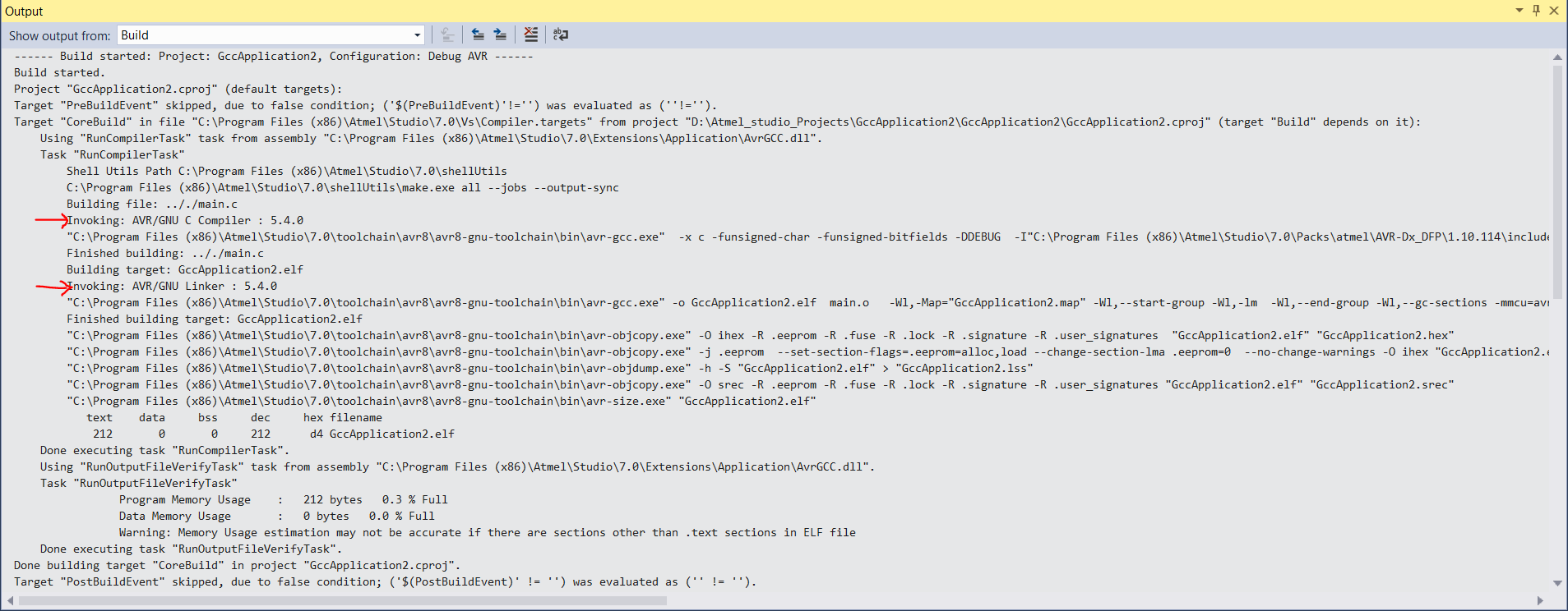 How to check Microchip Studio GCC toolchain version?