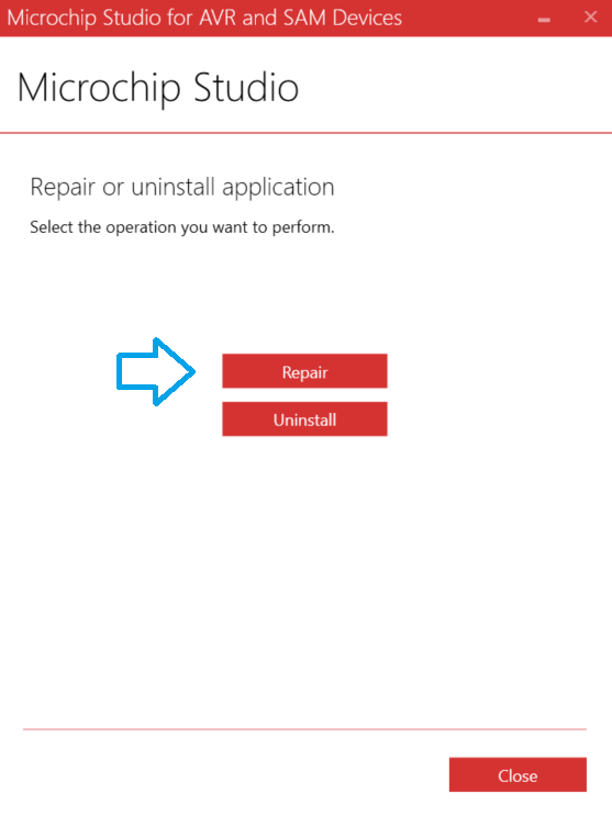 Microchip Studio Installation Error - msi file missing