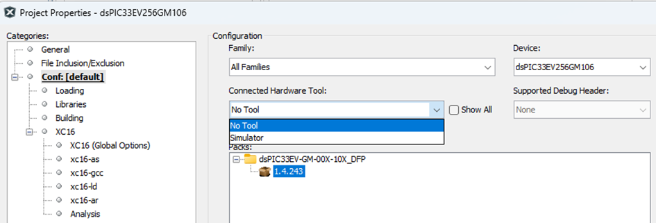 MPLAB X no longer supports MCU development tools with the 3rd generation PICkit On-Board ...