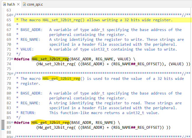 Manually read and write register Value for MIV_RV32 FPGA using Soft ...