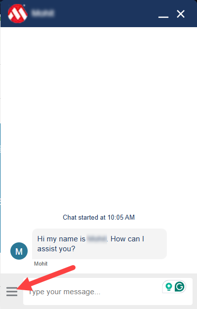 How do I save the live chat transcript?