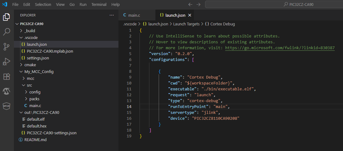 MPLAB-VS Code - Using the Cortex-Debug extension and Segger J-Link debug probes with MPLAB ...